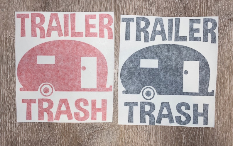 Trailer Trash Sticker Trailer Trash Vinyl Sticker Trailer - Etsy