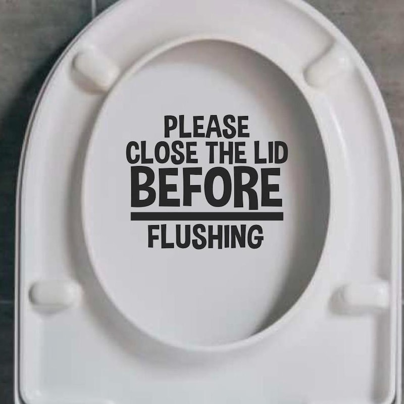 Close Toilet Lid - Etsy