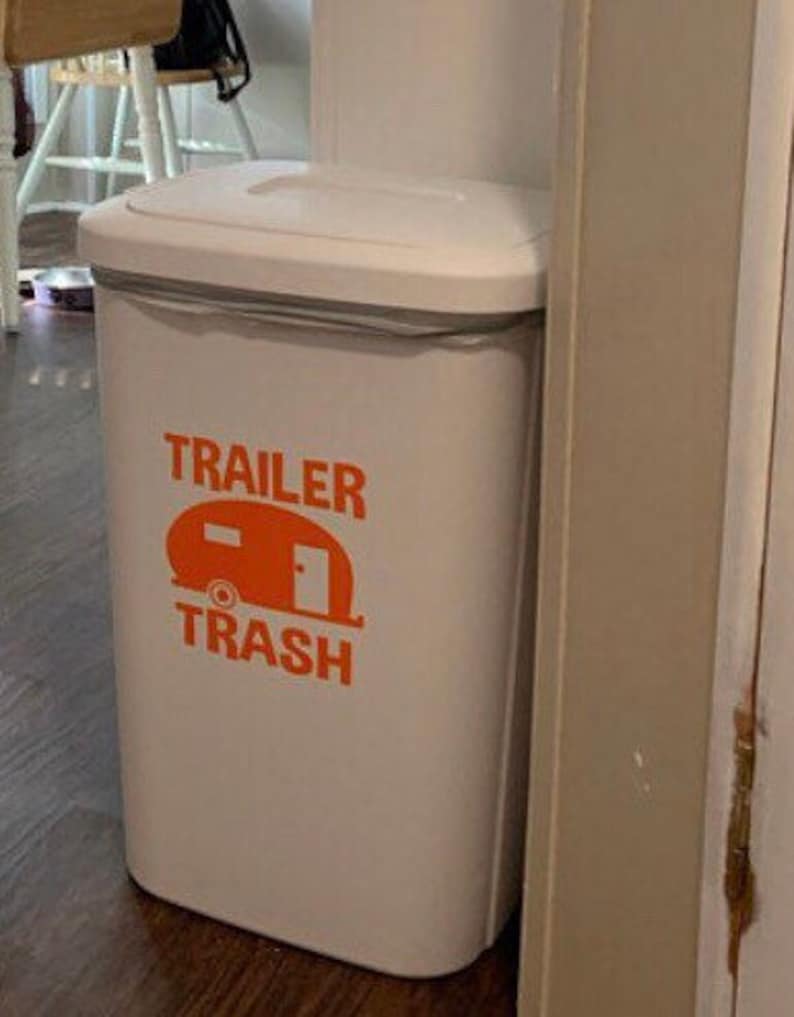Trailer Trash Sticker | Trailer Trash Vinyl Sticker | Trailer Sticker ...