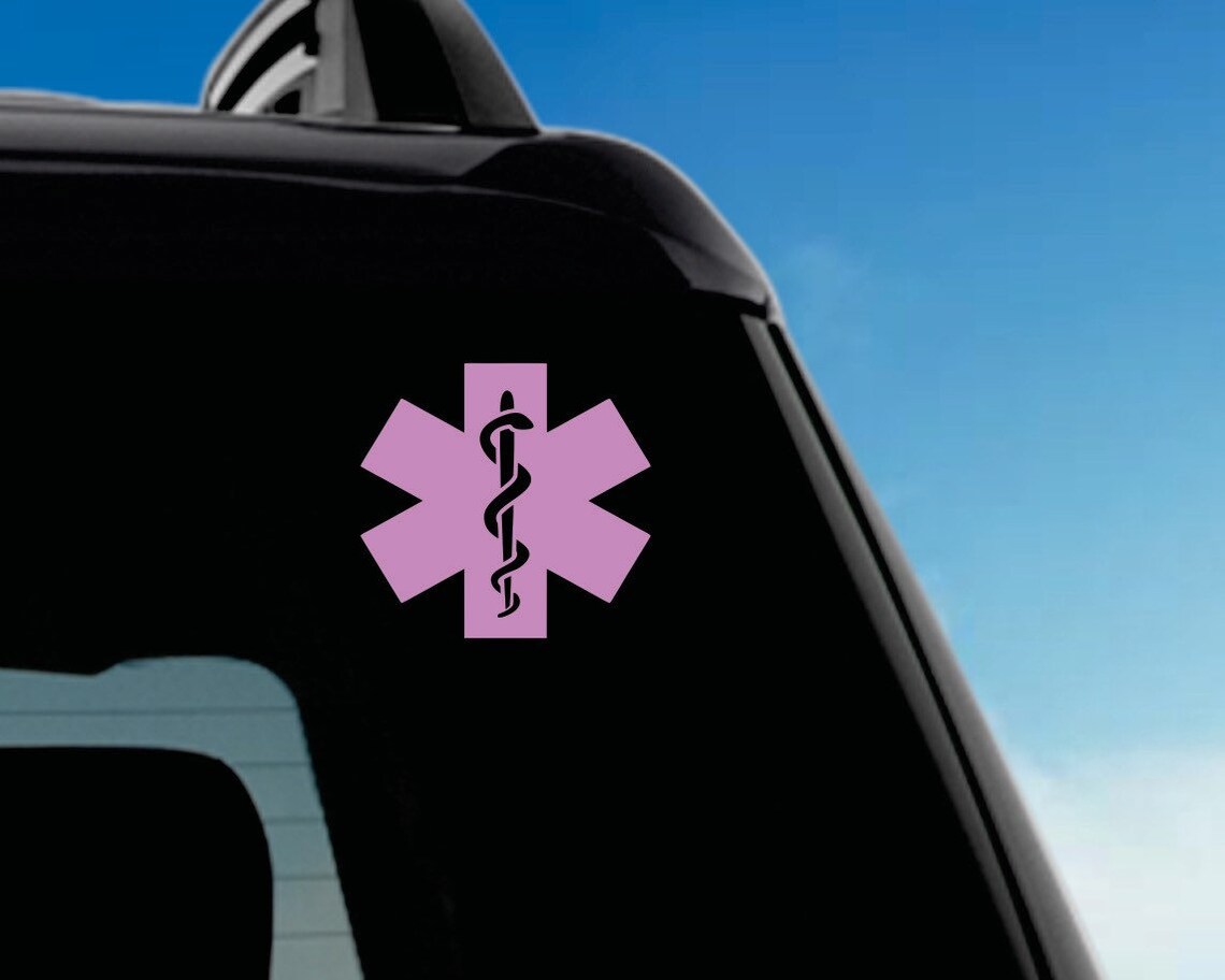 Medical Alert Bumper Sticker Medical Symbol Car Decal - Etsy