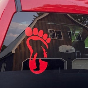Bigfoot Bumper Sticker | Bigfoot Car Truck Decal | Yeti Vinyl Decal ...