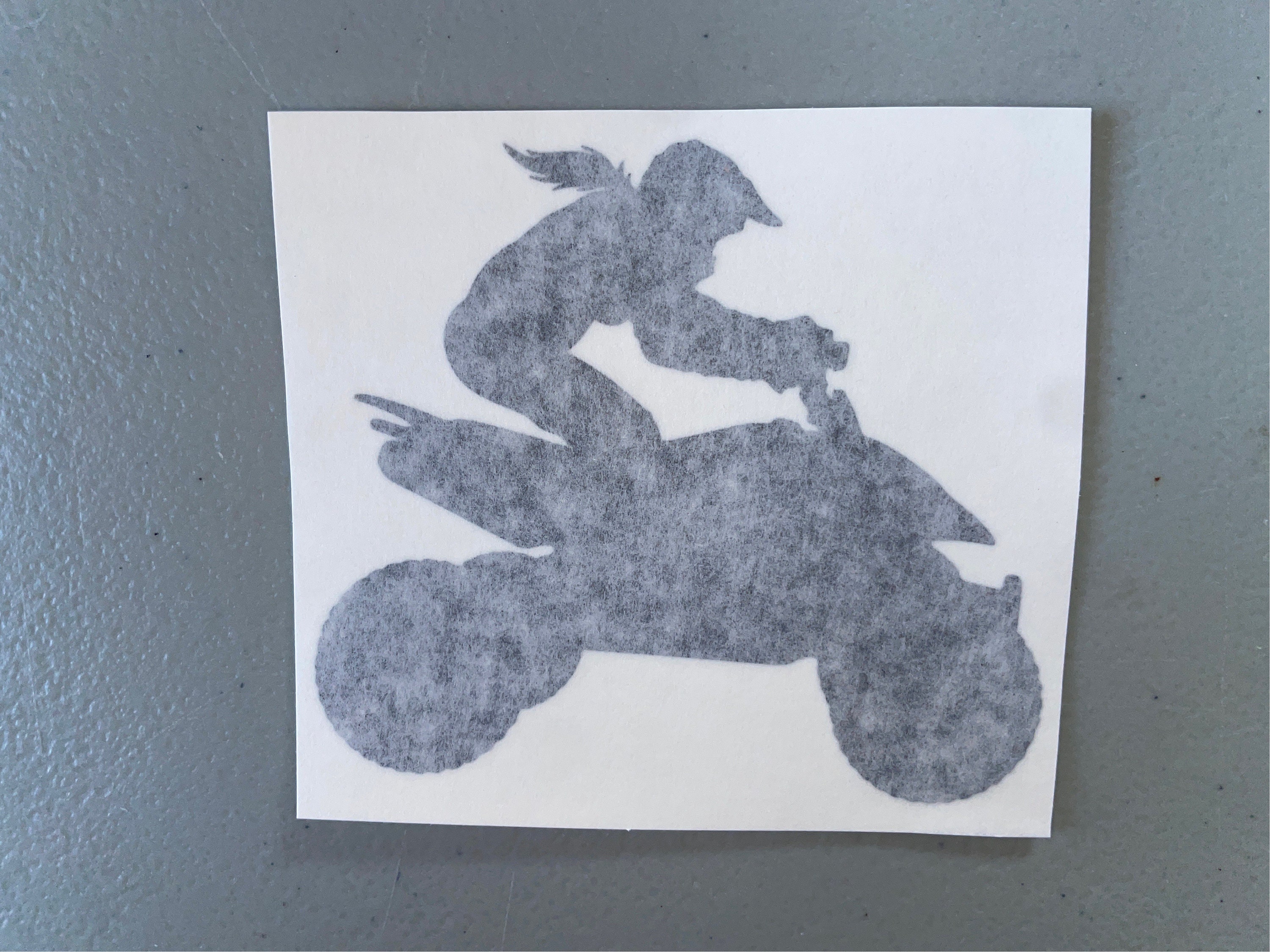 ATV Vinyl Decal | Atv Vinyl Sticker | Ladies Four Wheeler Vinyl Decal ...