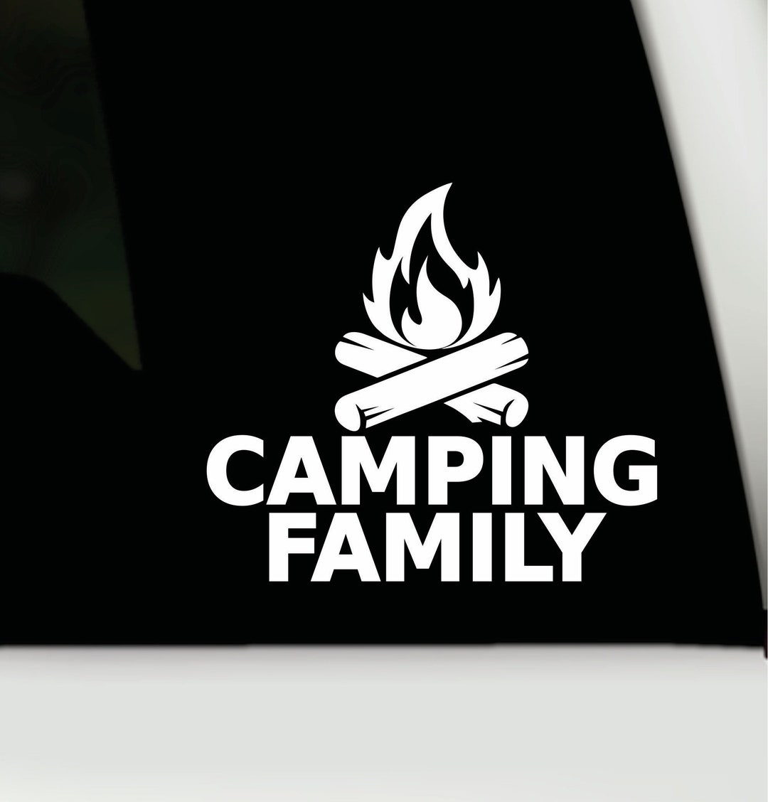 Camping Family Decal | Camping Decal | Campfire Decal | Camp Life ...