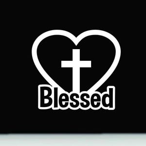 Blessed Car Decal | Blessed Bumper Sticker | Blessed Vinyl Decal ...