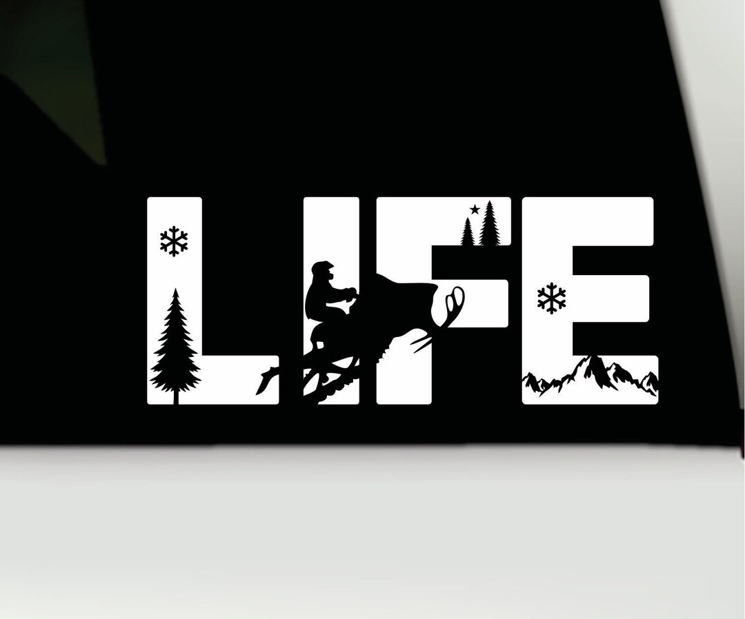 Sled Life Vinyl Decal | Sled Life Bumper Sticker | Sled Life Snowmobile ...