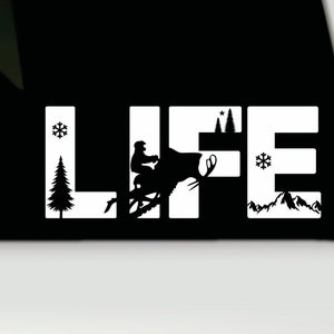 Sled Life Vinyl Decal | Sled Life Bumper Sticker | Sled Life Snowmobile ...