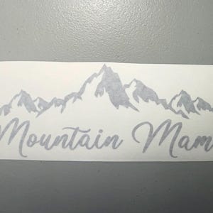 Mountain Mama Vinyl Decal Sticker | Mountain Mama Bumper Sticker ...