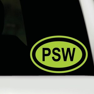 PSW Bumper Sticker | PSW Vinyl Car Decal | Personal Support Worker ...