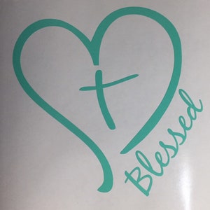 Blessed Car Decal Blessed Bumper Sticker Blessed Vinyl - Etsy