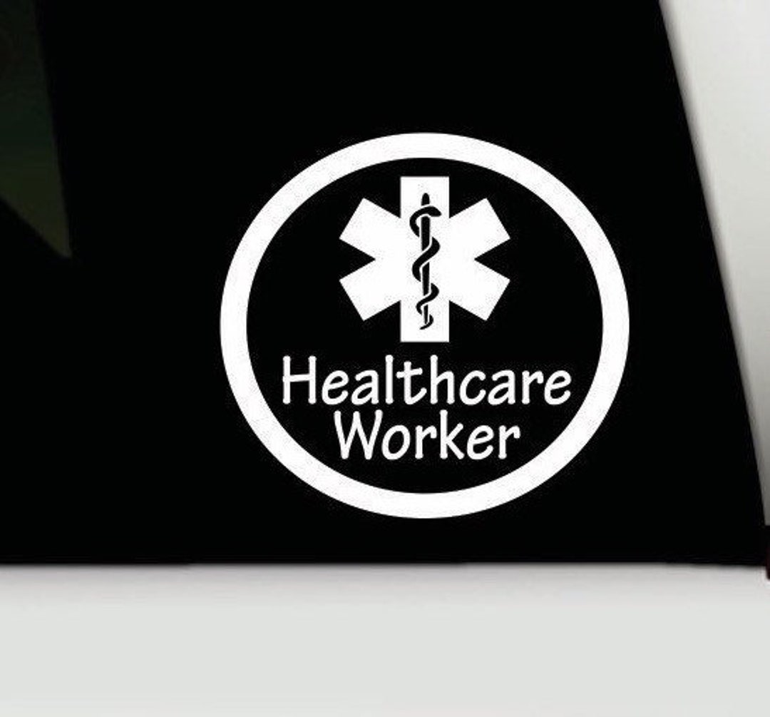 Healthcare Worker Bumper Window Sticker | Healthcare Worker Vinyl Car ...