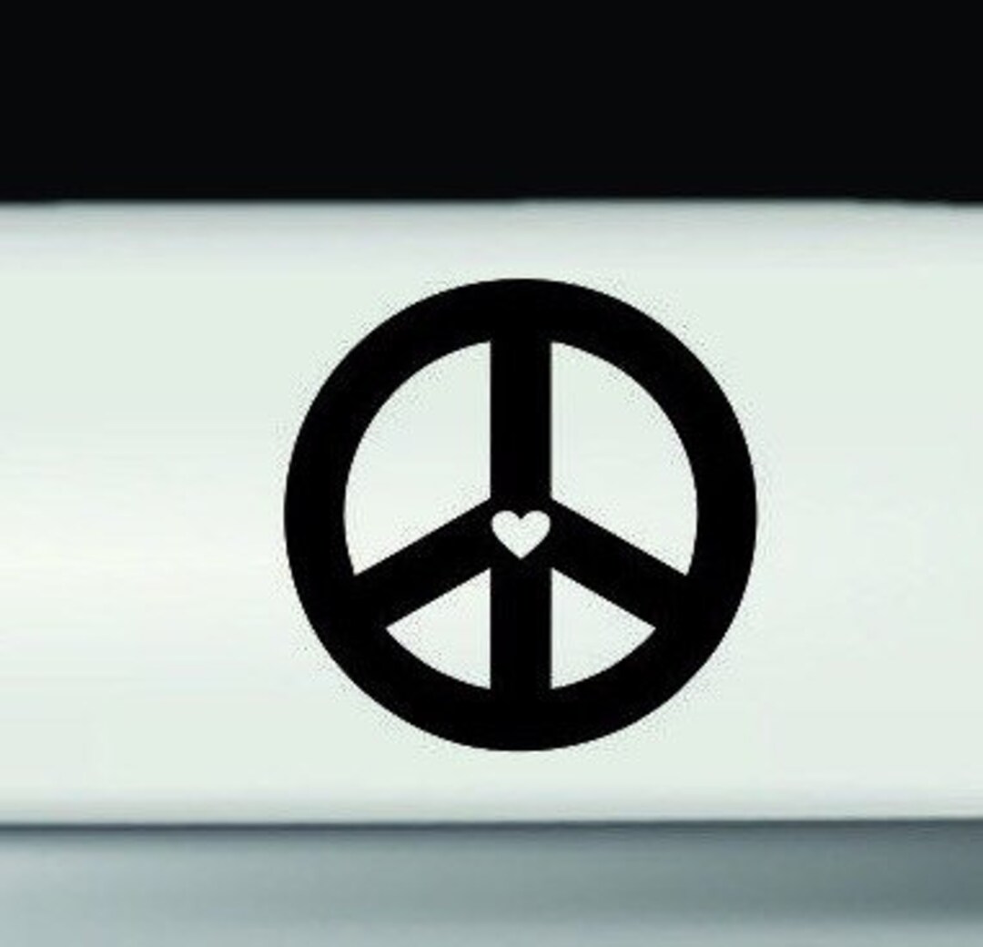 Peace Symbol Bumper Sticker| Peace Decal | Peace Love Decal | Car Decal ...