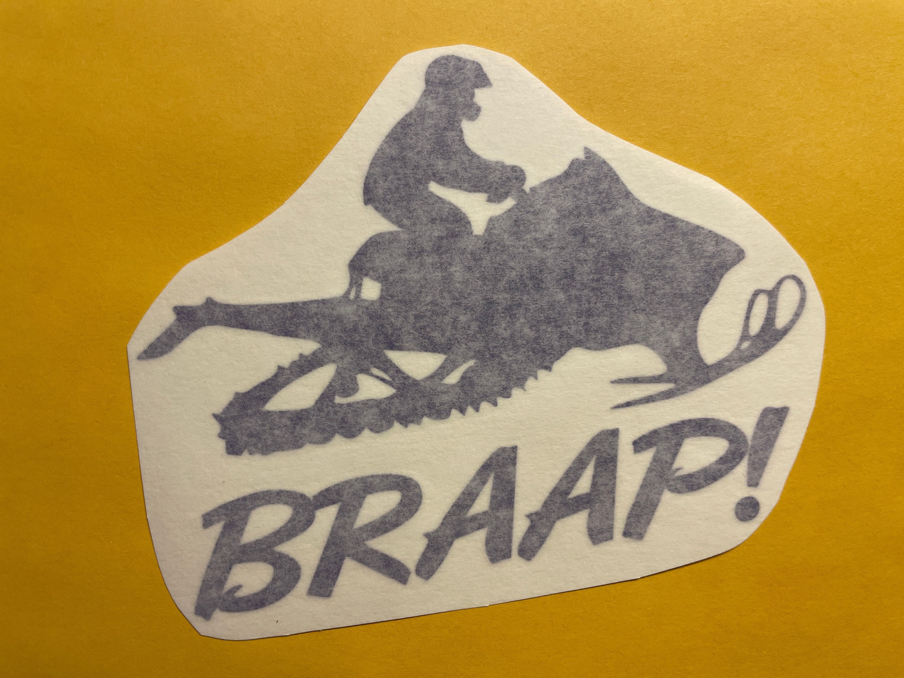 Braap Sled Decal Braap Vinyl Sticker Sled Snowmobile Vinyl - Etsy Canada