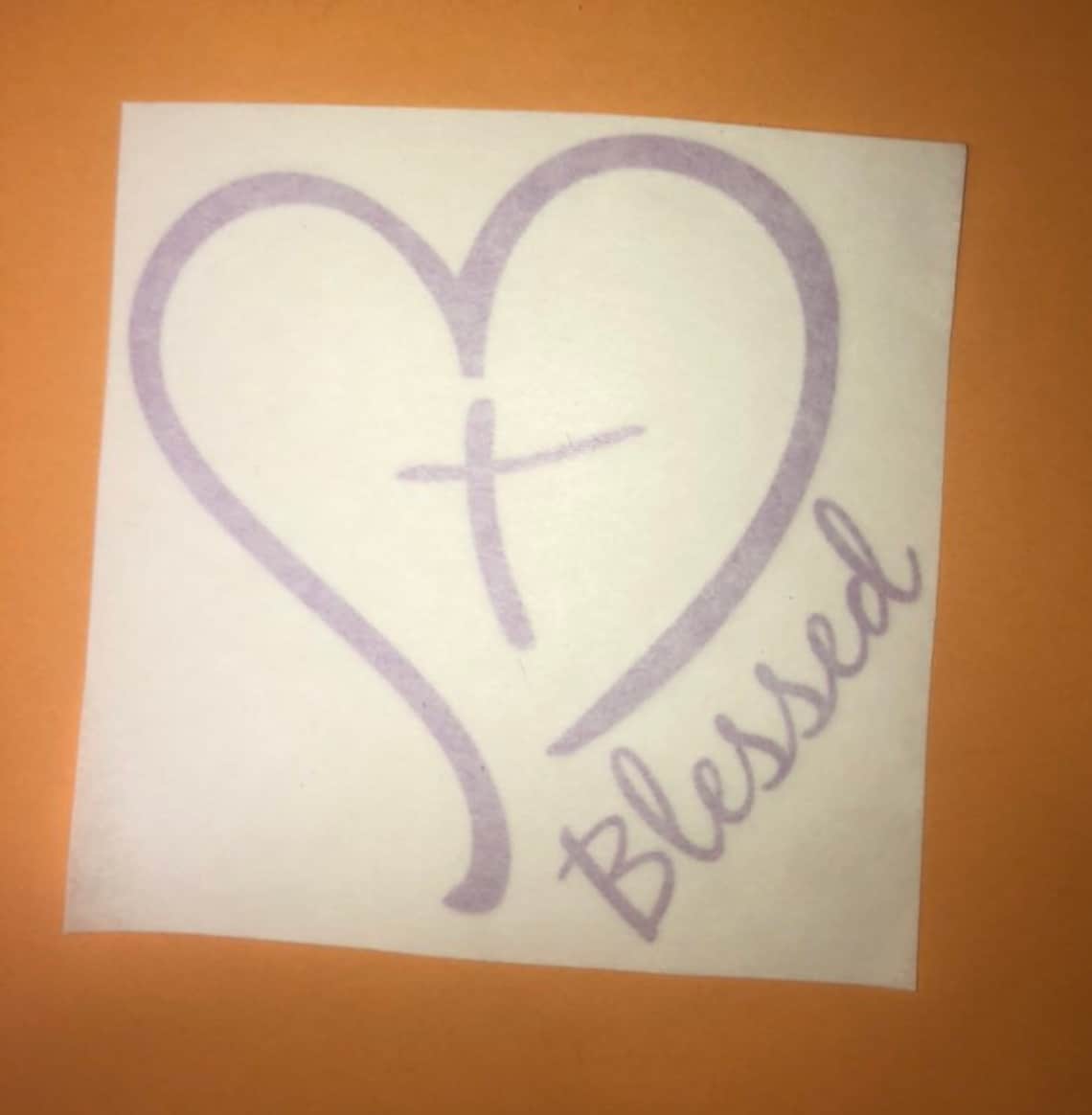 Blessed Car Decal Blessed Bumper Sticker Blessed Vinyl | Etsy