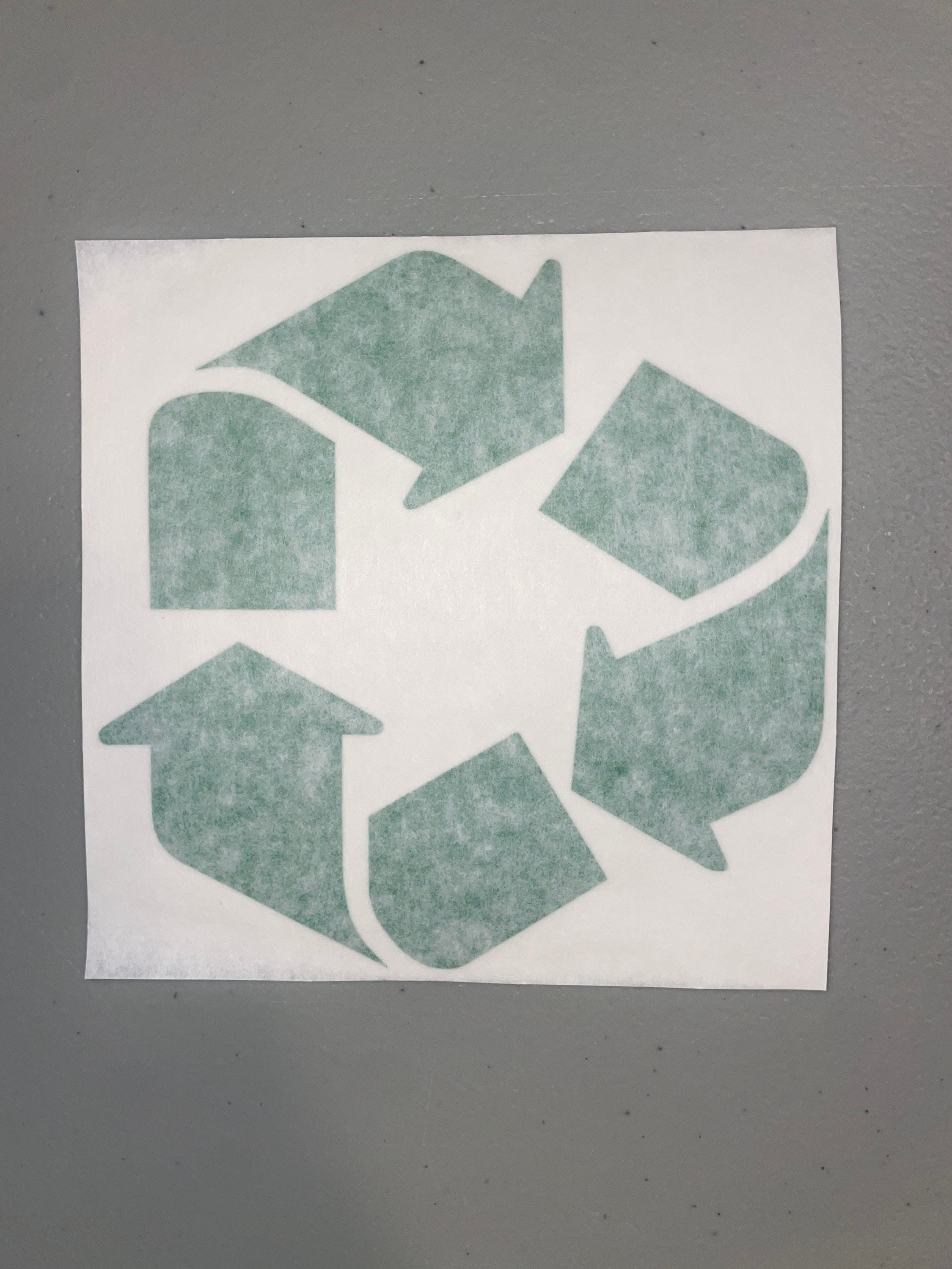 Recycle Symbol Sticker Recycle Symbol Decal Recycle Decal - Etsy