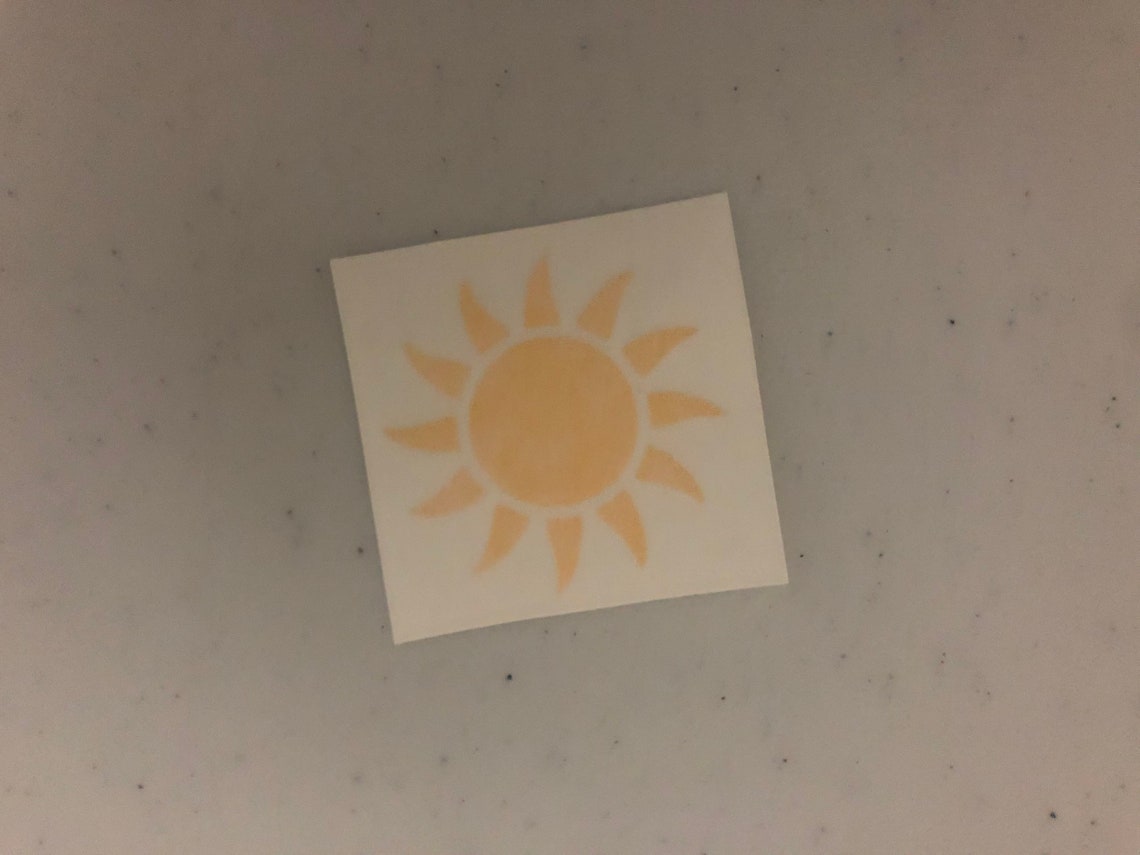 Sun Vinyl Decal Sun Car Sticker Sun Bumper Sticker - Etsy