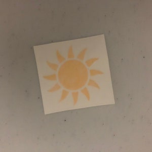 Sun Vinyl Decal Sun Car Sticker Sun Bumper Sticker - Etsy