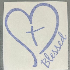 Blessed Car Decal | Blessed Bumper Sticker | Blessed Vinyl Decal ...