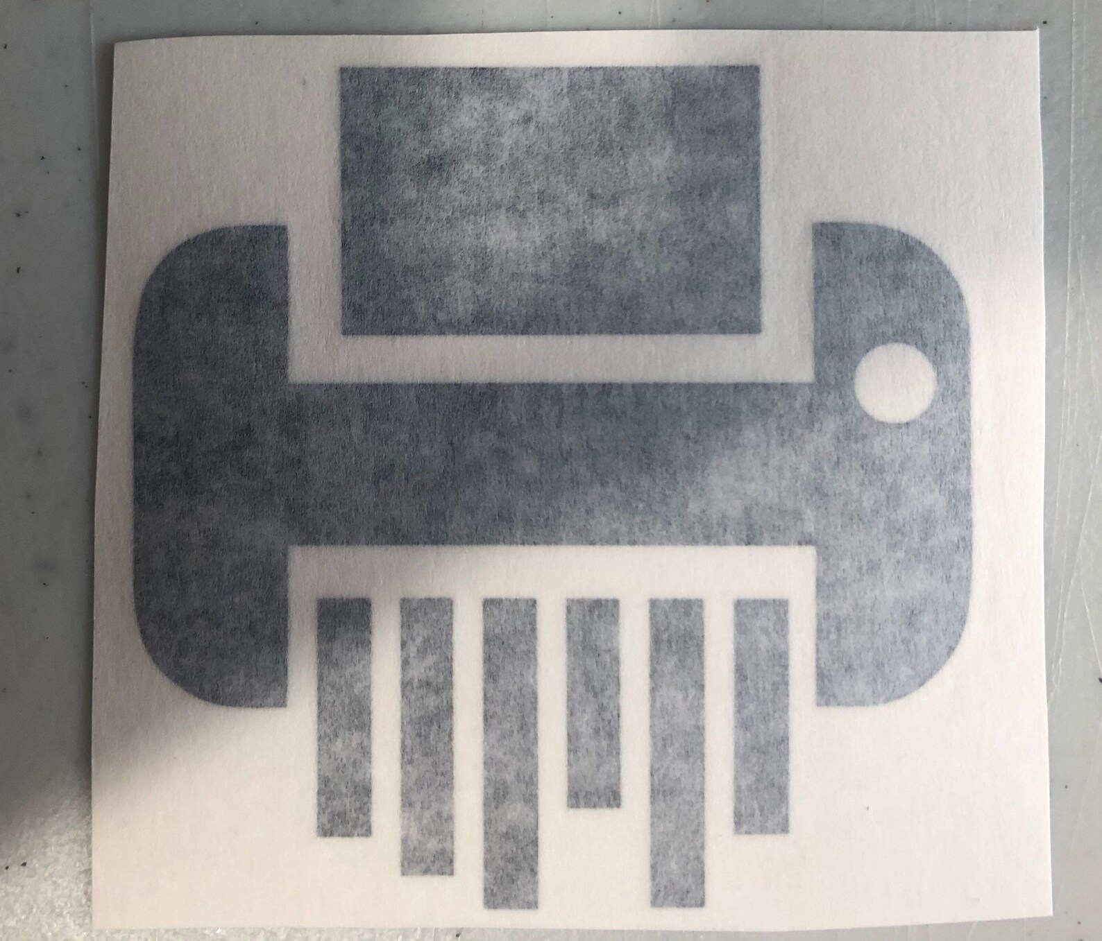 Paper shredder vinyl decal sticker Shredder symbol decal | Etsy