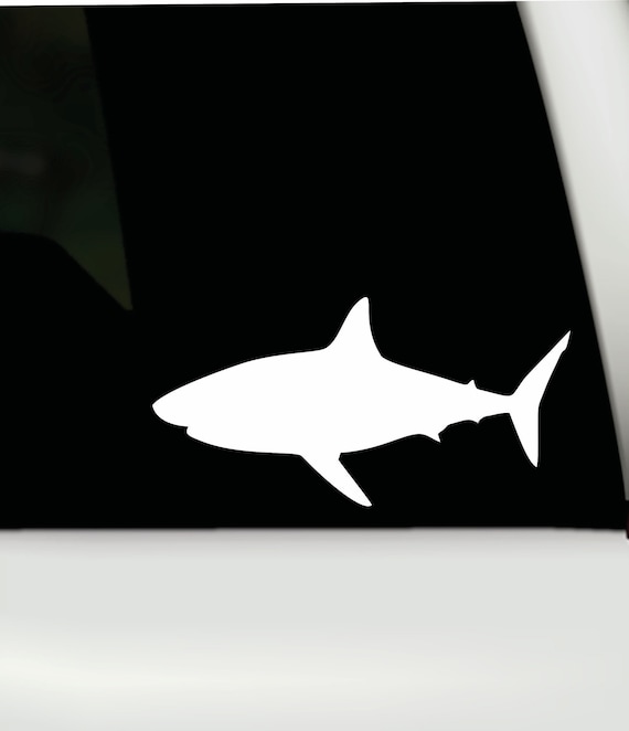 Shark Decal Shark Car Decal Shark Bumper Sticker Shark | Etsy