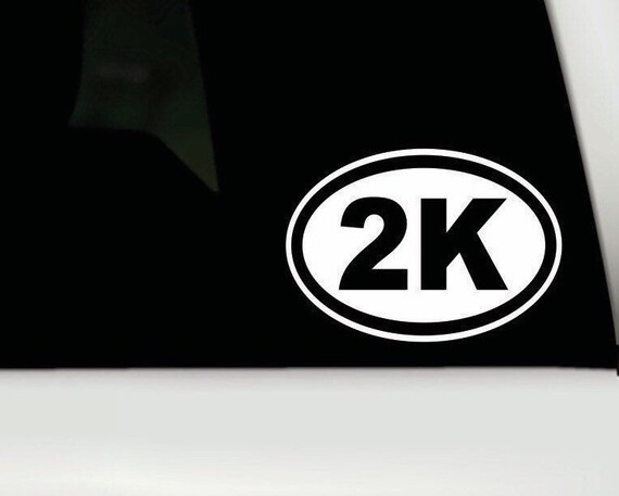 2k bumper sticker 2k car sticker 2k vinyl decal 2km | Etsy