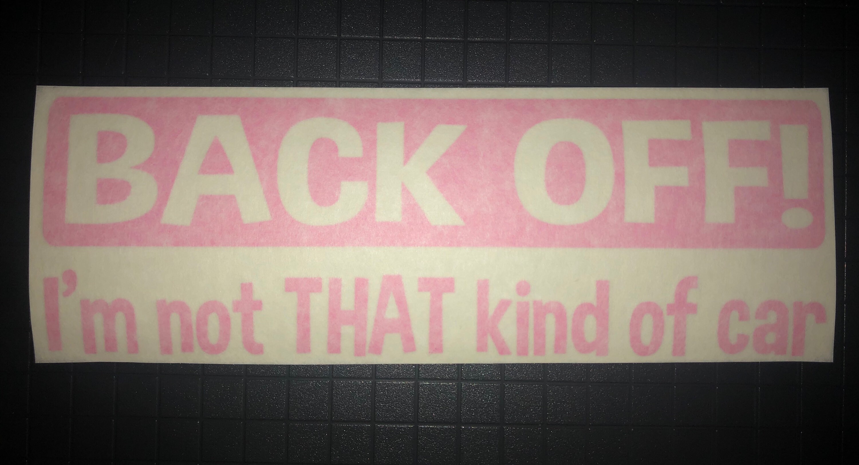 Funny Bumper Truck Car Decal Sticker Back off Vinyl Decal | Etsy