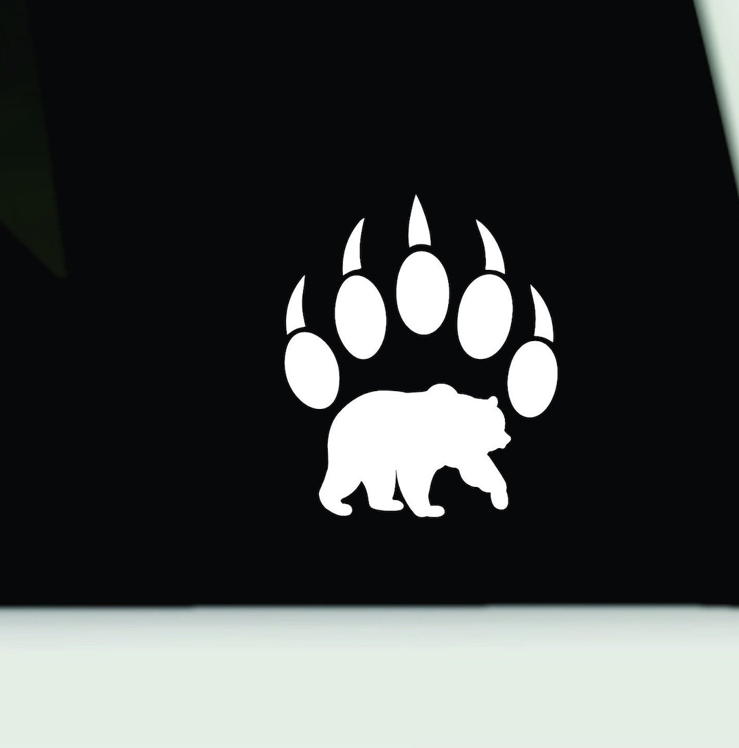 Bear Claw Vinyl Decal | Bear Paw Sticker | Bear Claw | Bear Claw Bumper ...