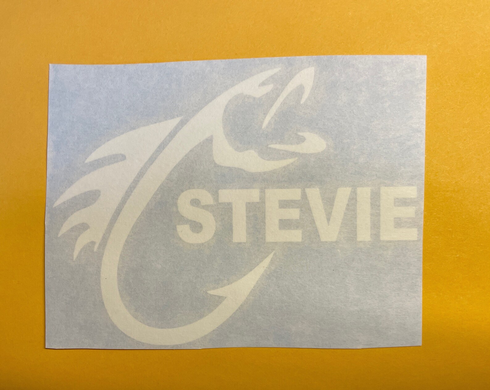 Fishing Hook Vinyl Decal Custom Fishing Decal Fish Hook | Etsy