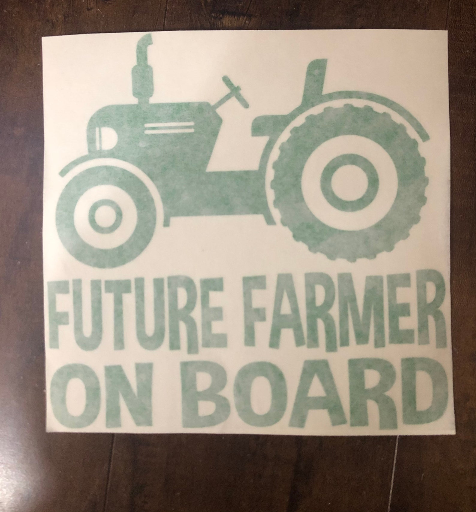 Future Farmer on Board Vinyl Decal | Farmer on Board Car Decal | Farmer ...