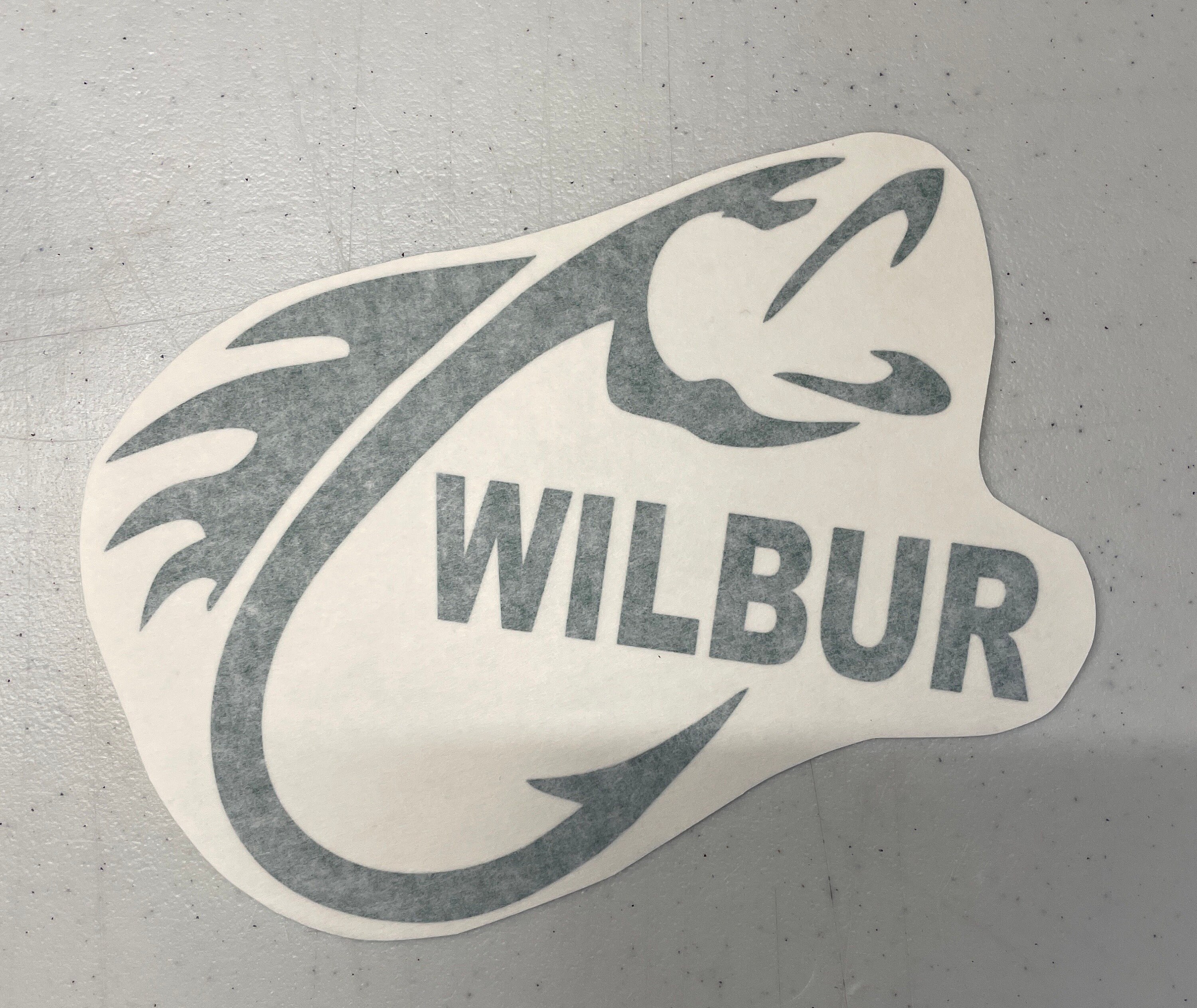 Fishing Hook Vinyl Decal | Custom Fishing Decal | Fish Hook Name ...