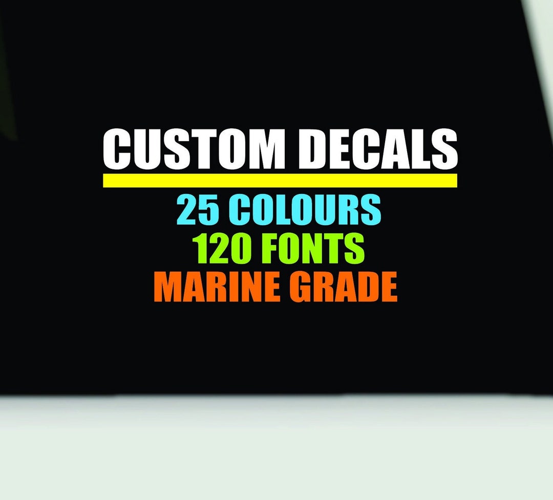 Custom Vinyl Decals | Marine Grade Car, Truck, Window Stickers - Etsy