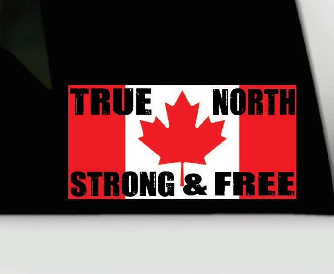 Canadian Flag Vinyl Decal | Canada Flag Sticker | Canadian Flag Bumper ...