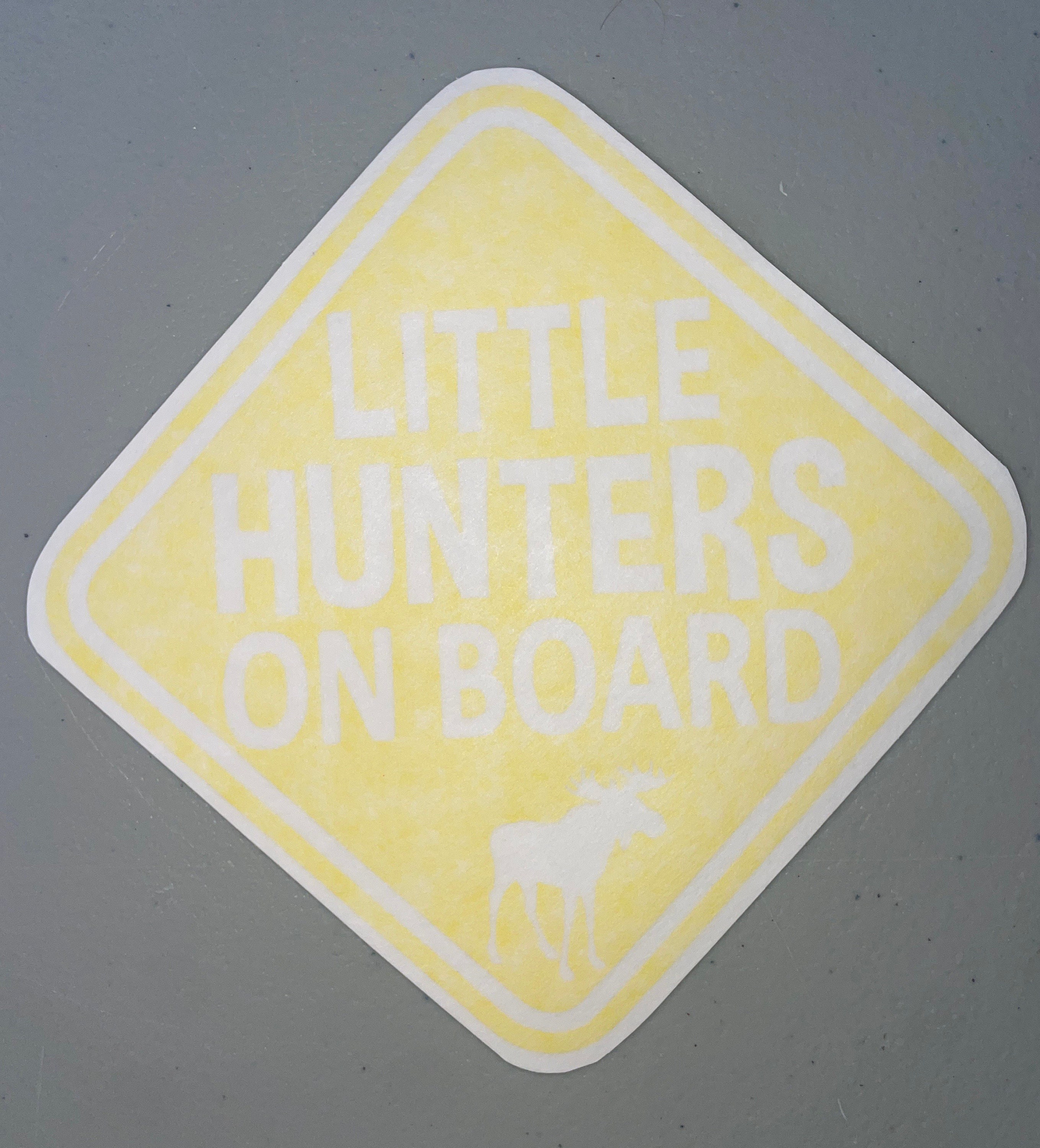 Little Hunters on Board Bumper Sticker | on Board Car Decal | Moose on ...