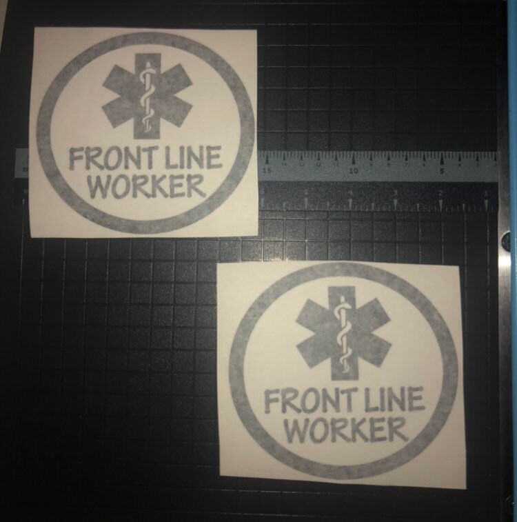 Front Line Worker Bumper Window Sticker Front Line Worker - Etsy