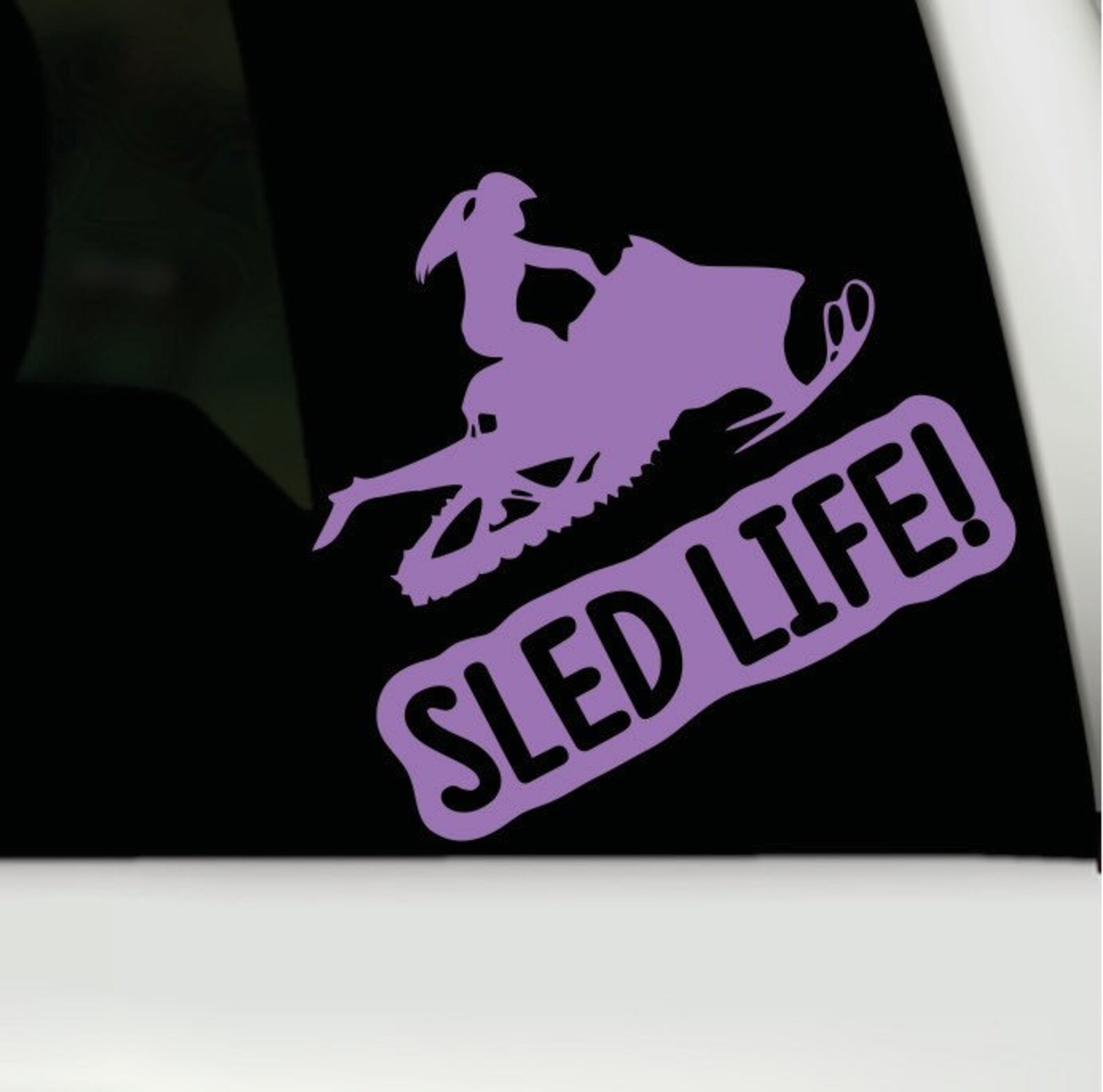 Sled Life Vinyl Decal Sled Life Bumper Sticker Sled Life - Etsy
