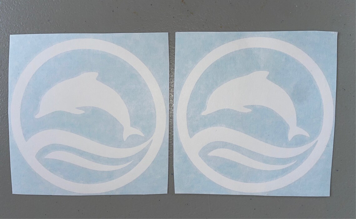 Dolphin Vinyl Decal | Dolphin Sticker | Dolphin Bumper Sticker ...