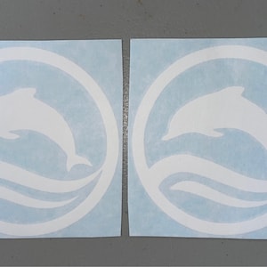 Dolphin Vinyl Decal | Dolphin Sticker | Dolphin Bumper Sticker ...