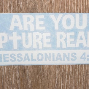 Are You Rapture Ready Bumper Sticker | Rapture Bumper Sticker ...