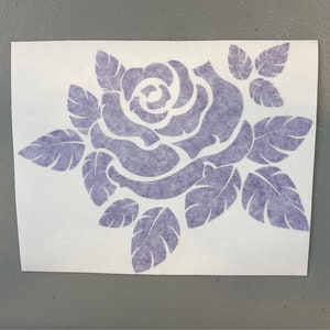 Rose Vinyl Decal | Rose Sticker | Rose Bumper Sticker | Flower Car ...