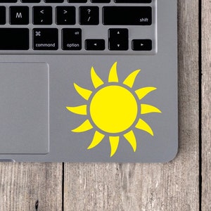 Sun Vinyl Decal | Sun Car Sticker | Sun Bumper Sticker | Sunshine ...