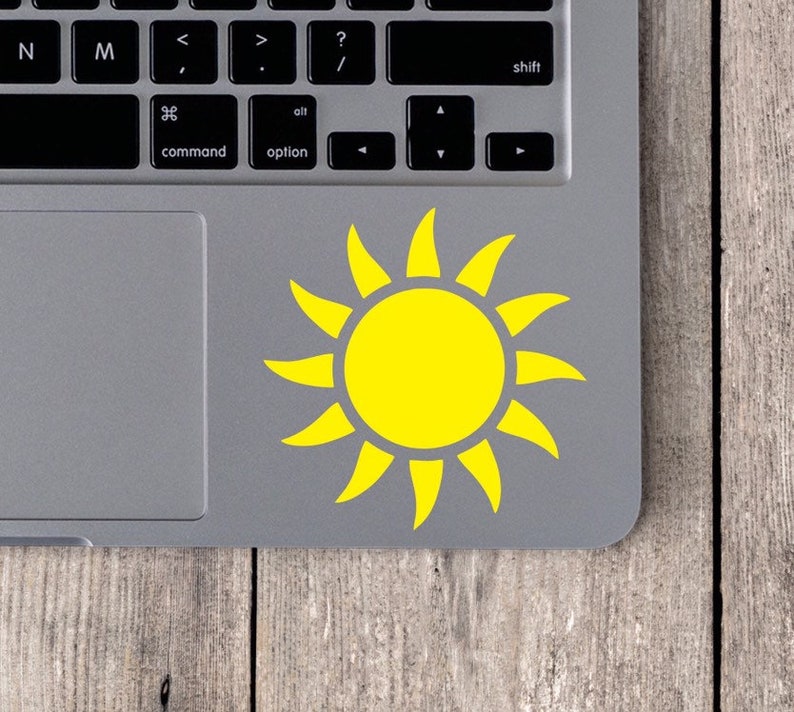 Sun Vinyl Decal Sun Car Sticker Sun Bumper Sticker - Etsy