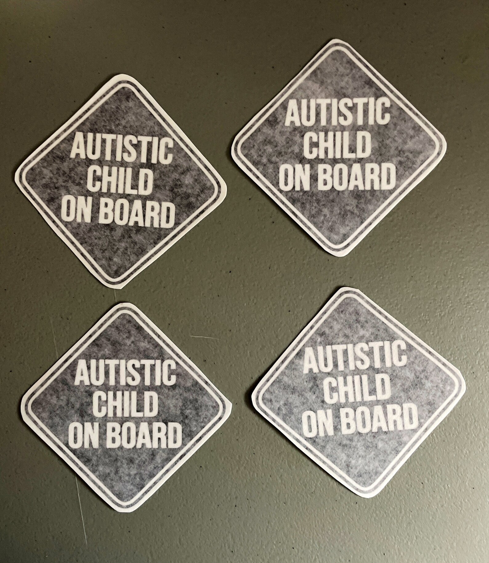 Autistic Child on Board Vinyl Decal Autistic Child on Board - Etsy