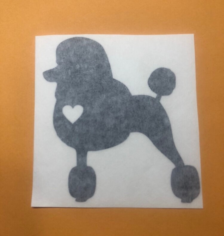 Poodle Waterproof Vinyl Decal | Poodle Window Bumper Sticker - Etsy