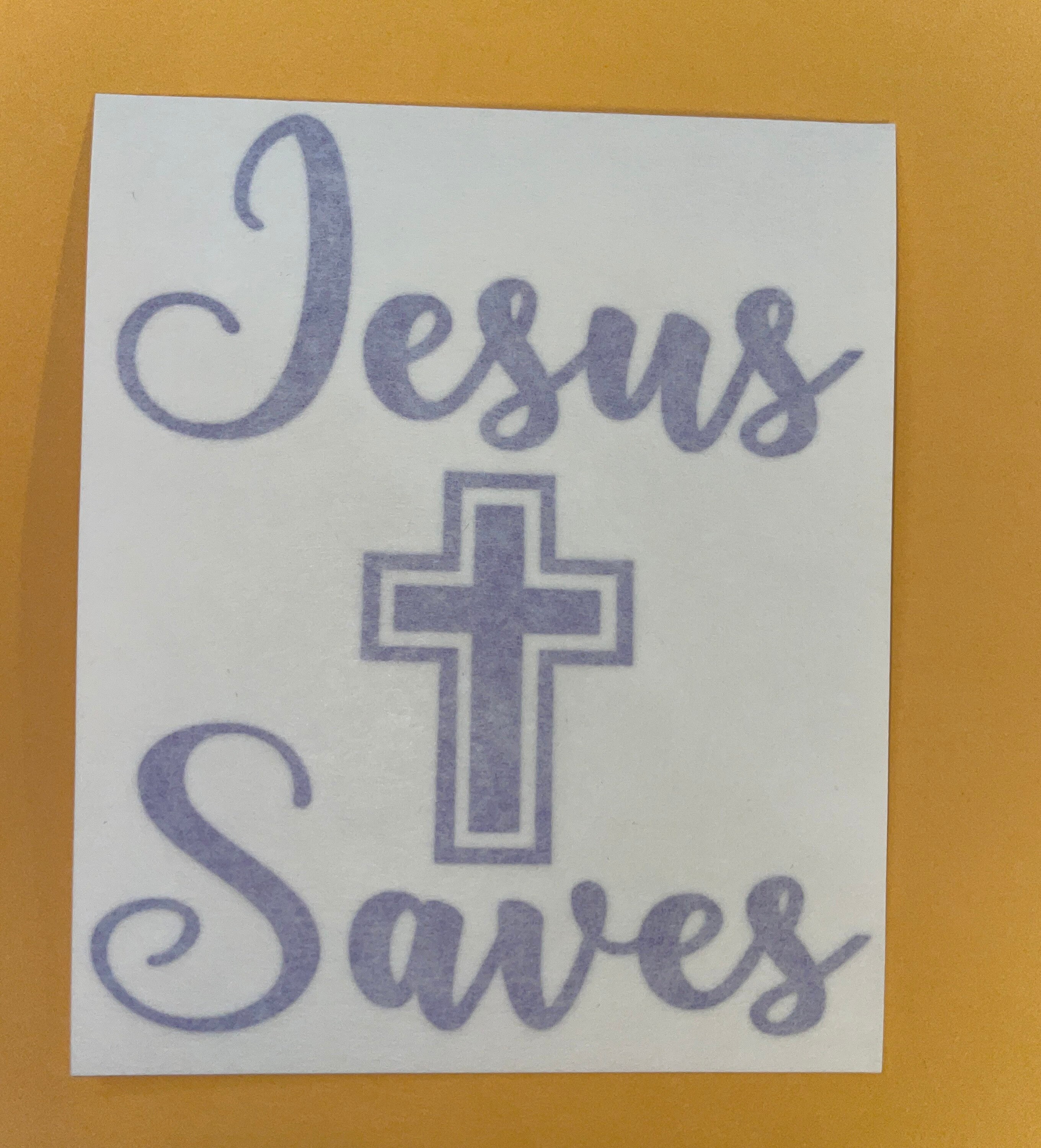 Jesus Saves window decal Jesus bumper sticker Jesus Saves | Etsy