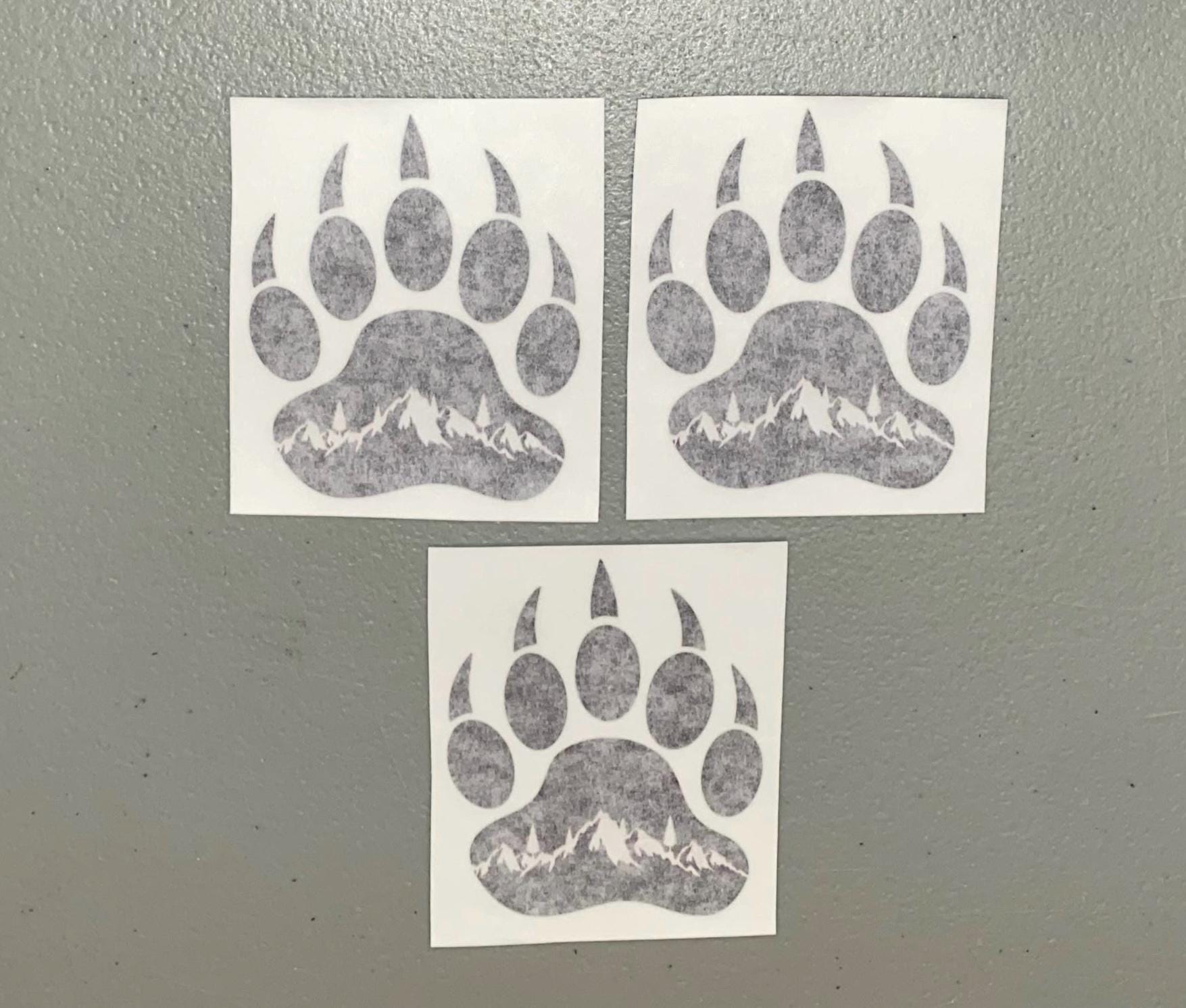 Bear Claw Vinyl Decal | Bear Paw Sticker | Bear Claw | Bear Claw Bumper ...