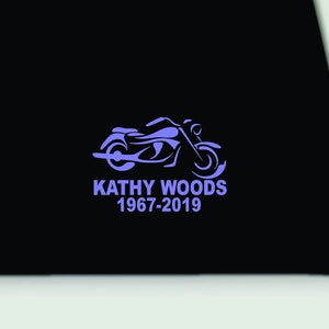 Motorcycle Memorial Decal Sticker | Motorcycle Vinyl Decal | Motorcycle ...