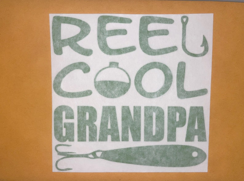 Reel Cool Grandpa Vinyl Decal | Reel Cool Grandpa Sticker | Grandpa Car ...