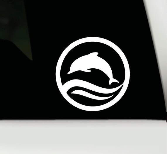 Dolphin Vinyl Decal Dolphin Sticker Dolphin Bumper Sticker - Etsy