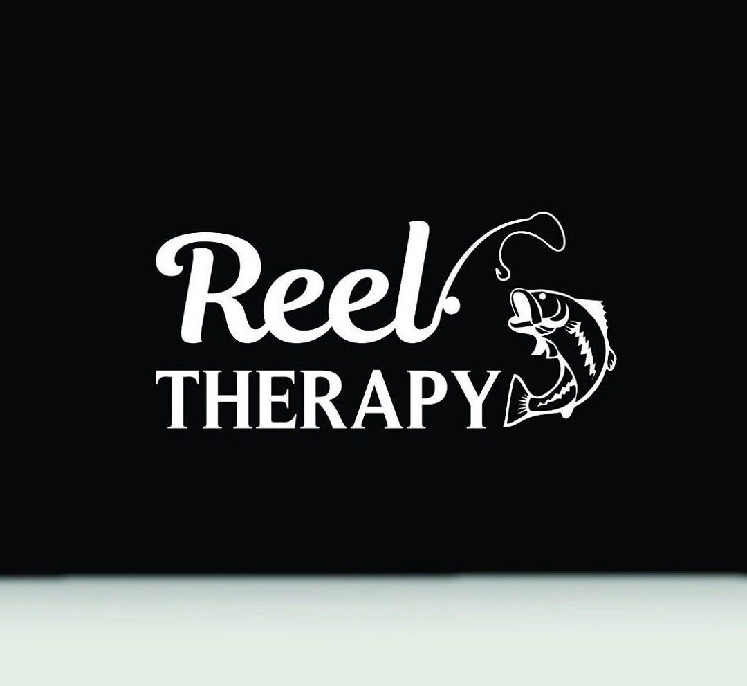 Reel Therapy Vinyl Decal Reel Therapy Fishing Vinyl Decal Fishing Boat ...