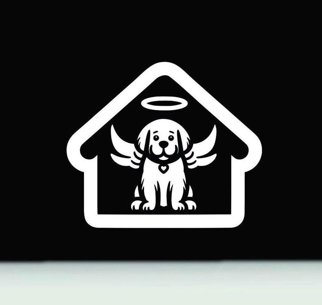 Memorial Pet Dog Vinyl Decal Sticker | Angel Dog Bumper Sticker | Dog ...