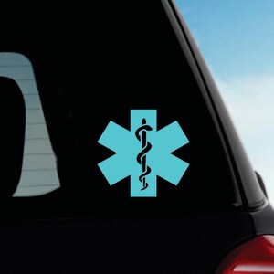 Medical Alert Bumper Sticker Medical Symbol Car Decal - Etsy